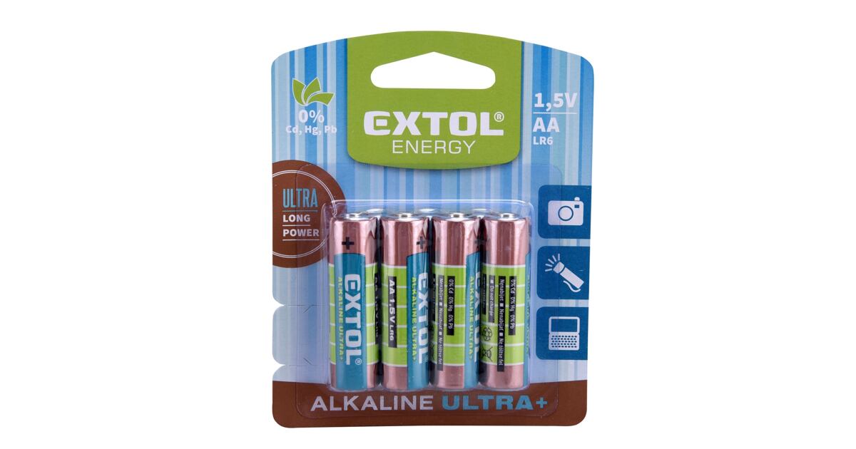 Baterie Extol LR6/AA 1,5 V - SvětKaravanů.cz